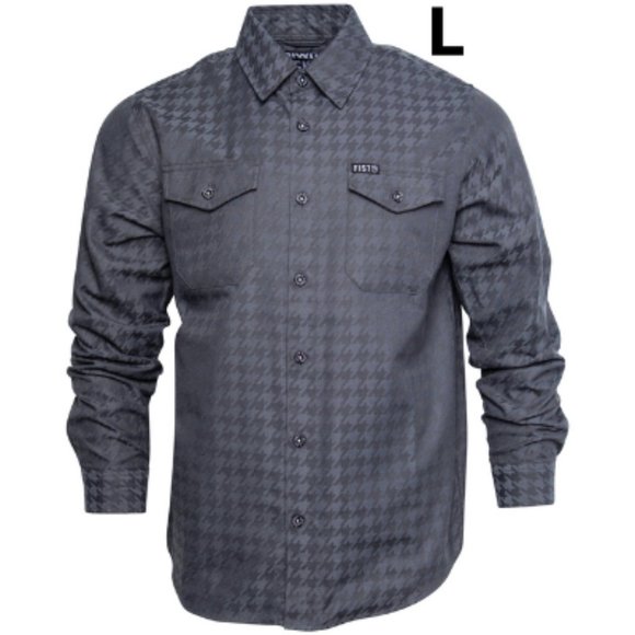 DIXXON | Shirts | Dixxon Flannel X Fist 3 Houndstooth Collab Flannel ...